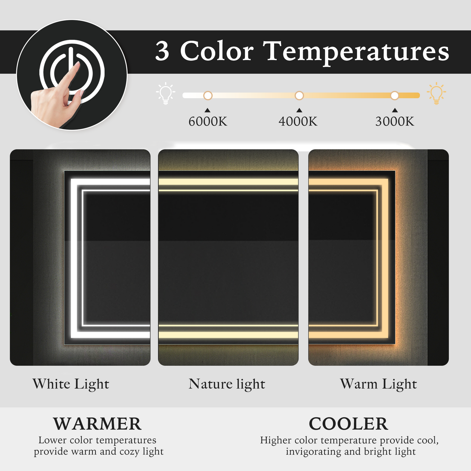 BETELGEUSE Custom LED Mirror with Backlight - Inyouths