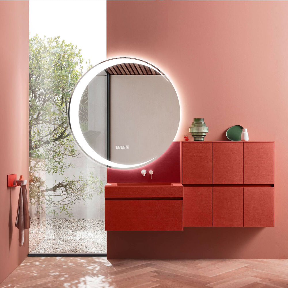 Moon Round Custom LED Mirror Large Vanity Mirror - Inyouths