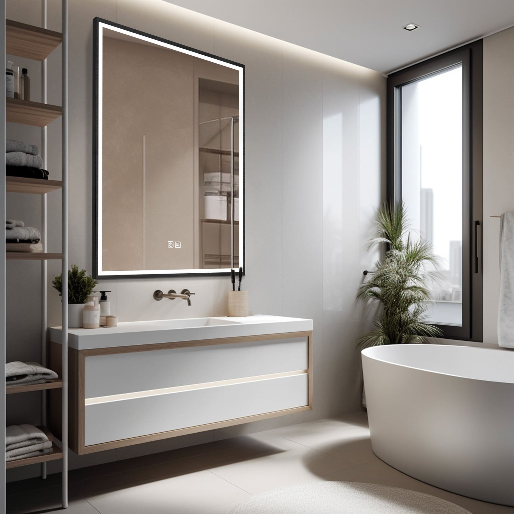 SIRIUS Customize LED Mirror with Frame - Inyouths