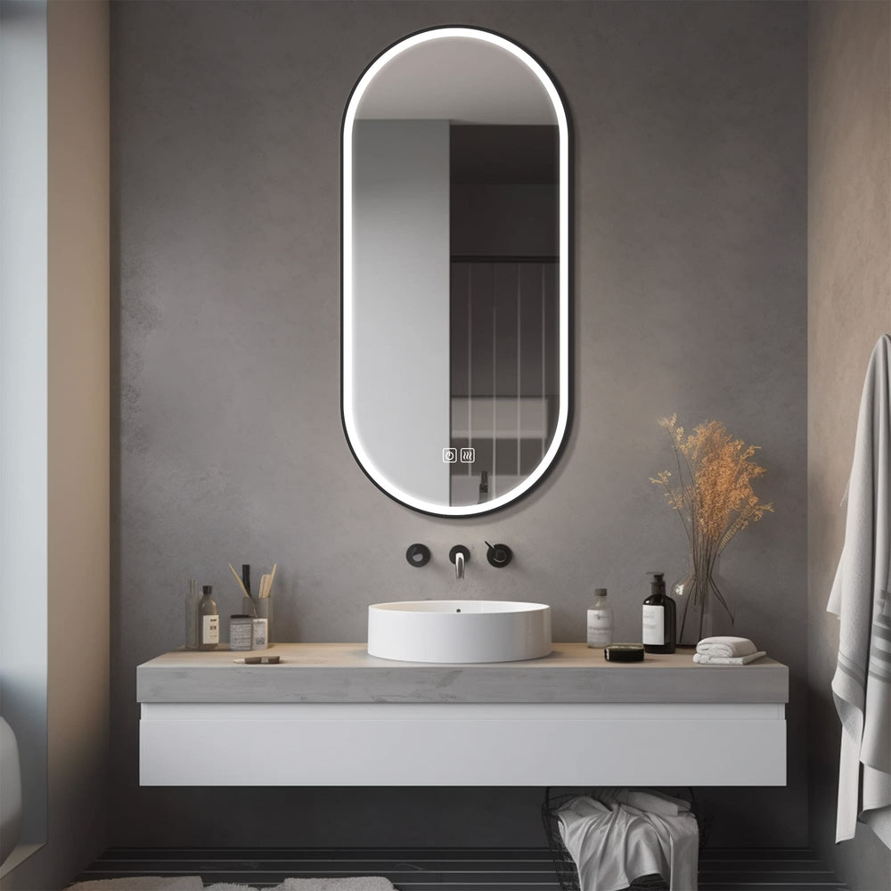 Elegant & Versatile Oval LED Mirrors - Inyouths